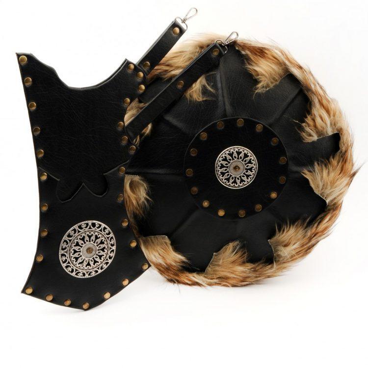 Shield And Leather Archery Quivers Set For Sale | Ottoman Swords