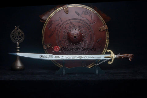 Buy Wolf Headed Sultan Melikshah Sword For Sale | Ottoman Swords