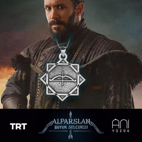 Tozkoparan The Archer Circle of the Universe Bow and Arrow Model Silver ...