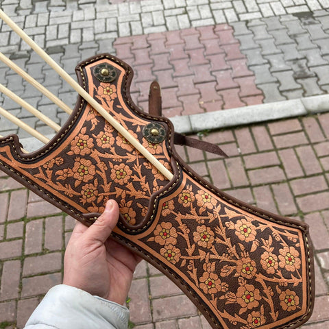 Traditional Painted Ottoman Quiver – Ottoman Swords